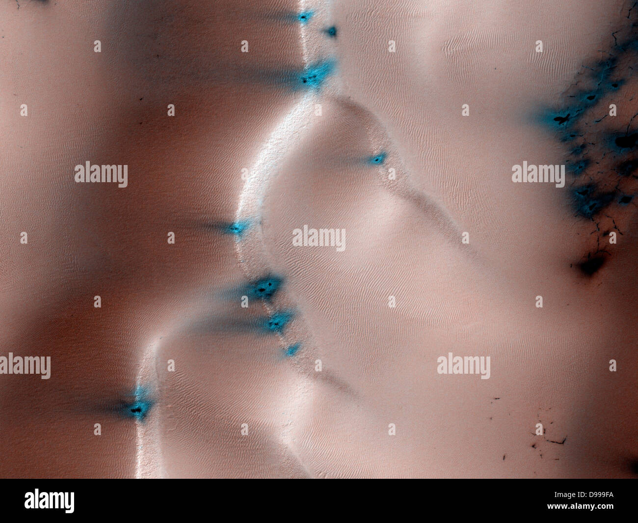 This observation from NASA's Mars Reconnaissance Orbiter (MRO) is a ...