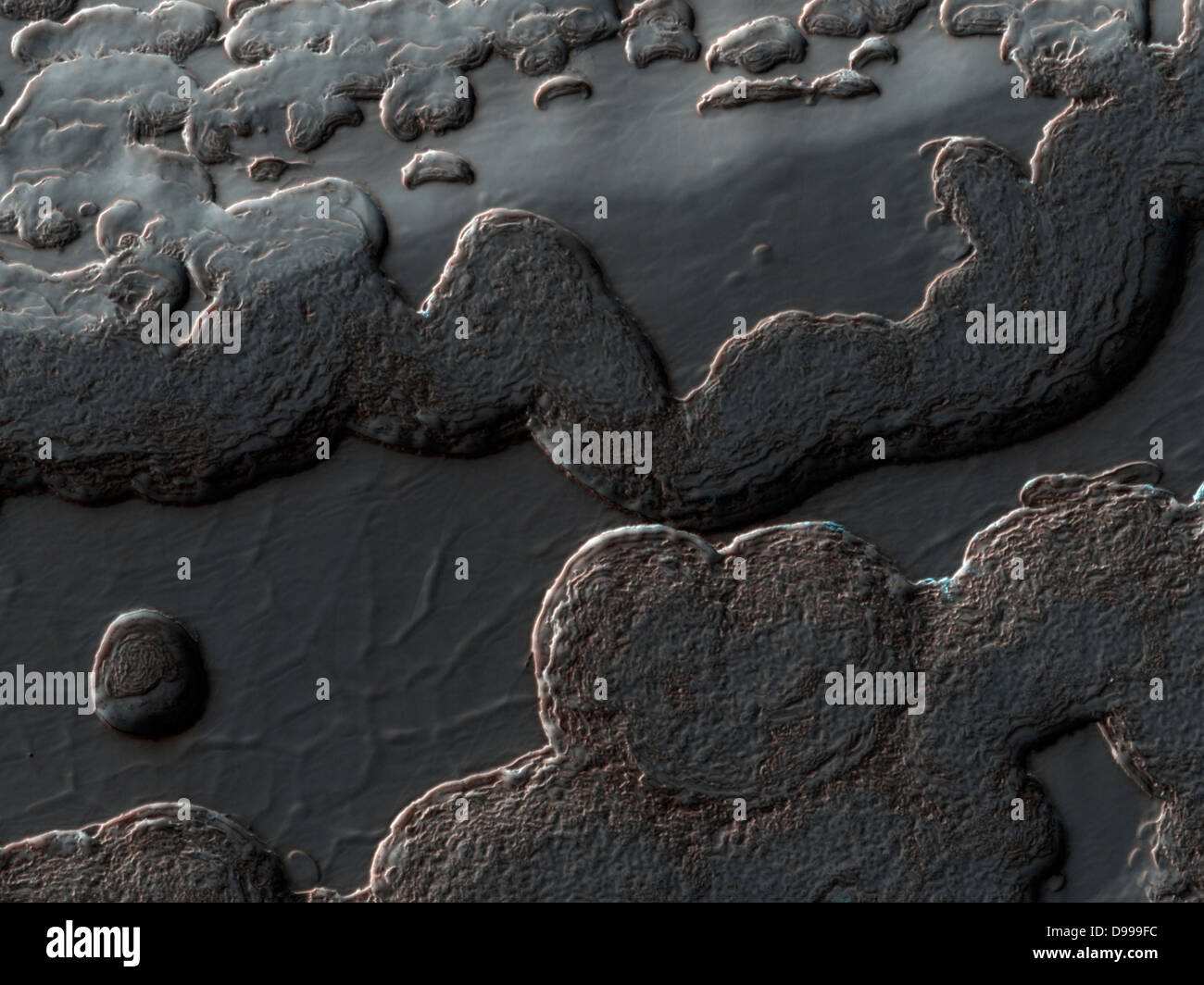 This image from NASA's Mars Reconnaissance Orbiter (MRO) shows a ...