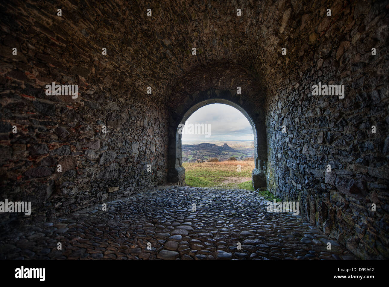 A view from the ruins of the fortress atop the Hohentwiel extinct ...