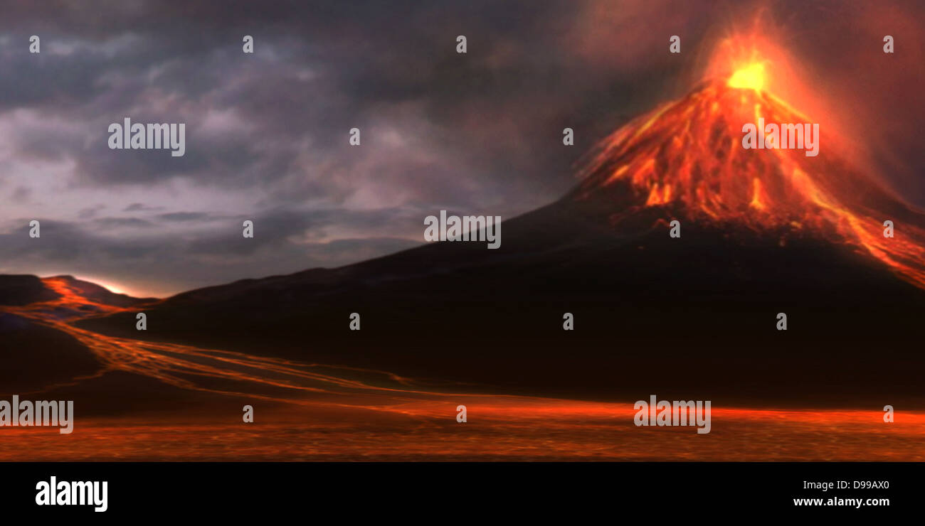 Fissure Eruption Illustration High Resolution Stock Photography and ...