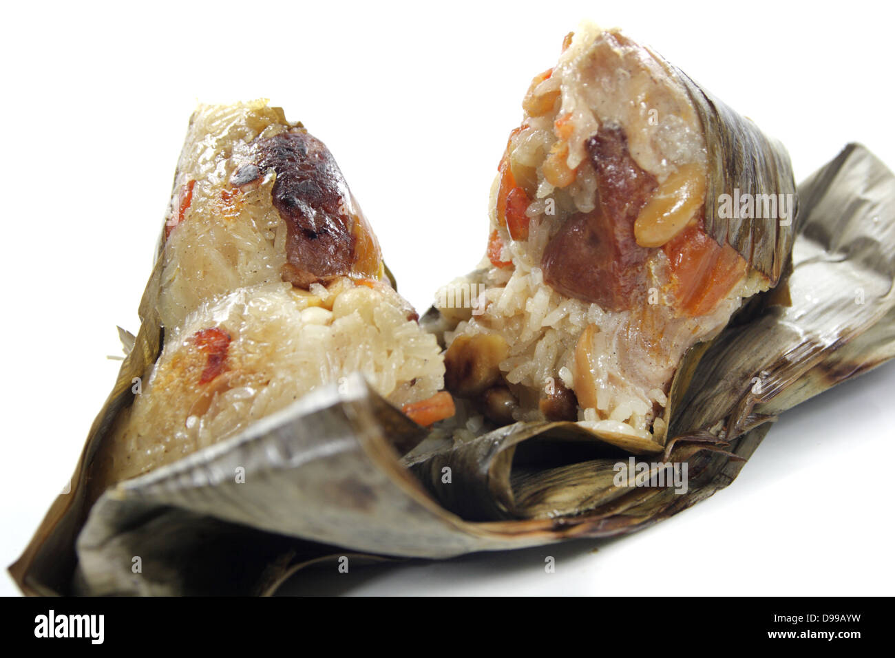 Steamed Chinese rice dumplings Stock Photo - Alamy