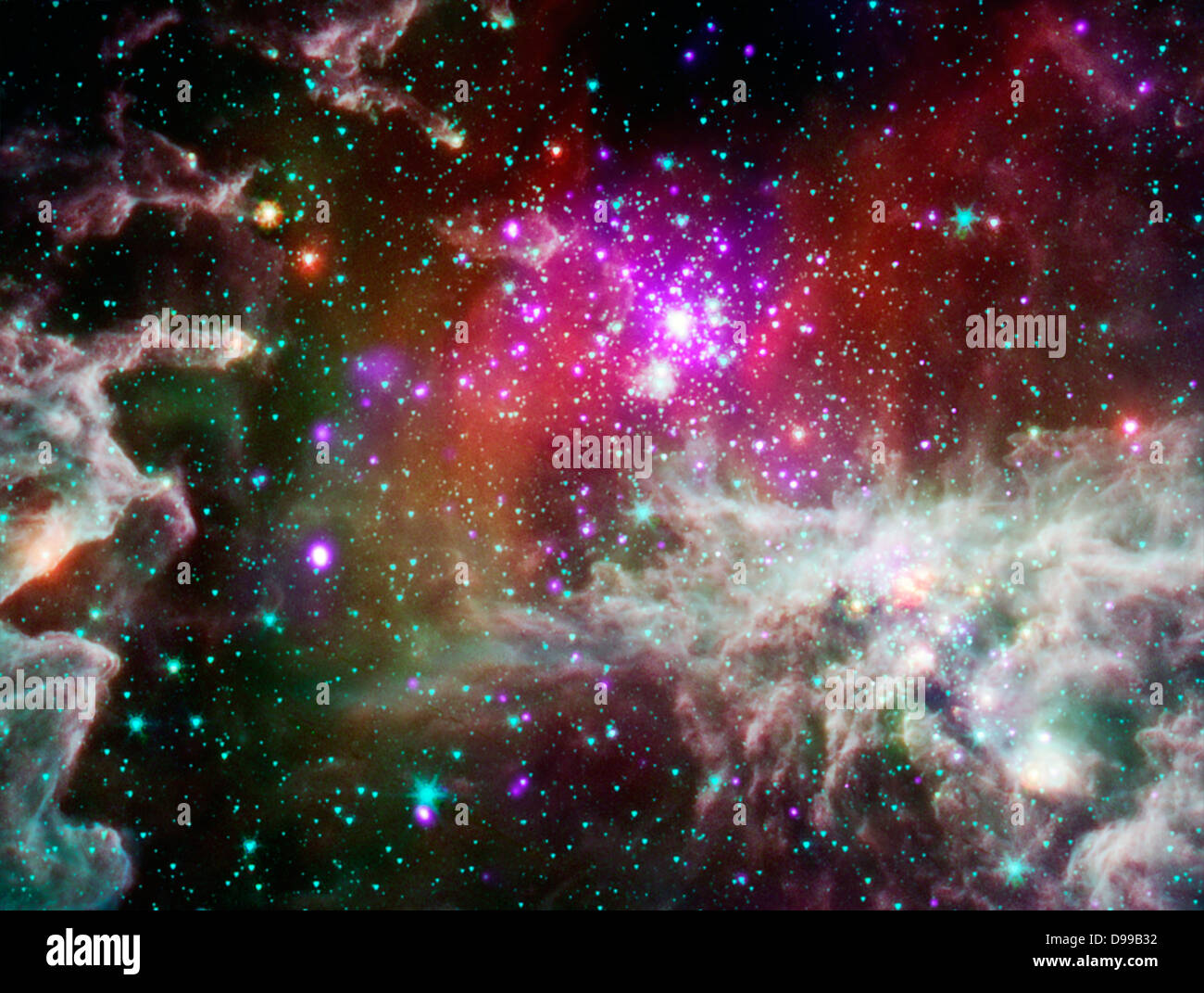 The star cluster NGC 281 is located about 6,500 light years from Earth ...