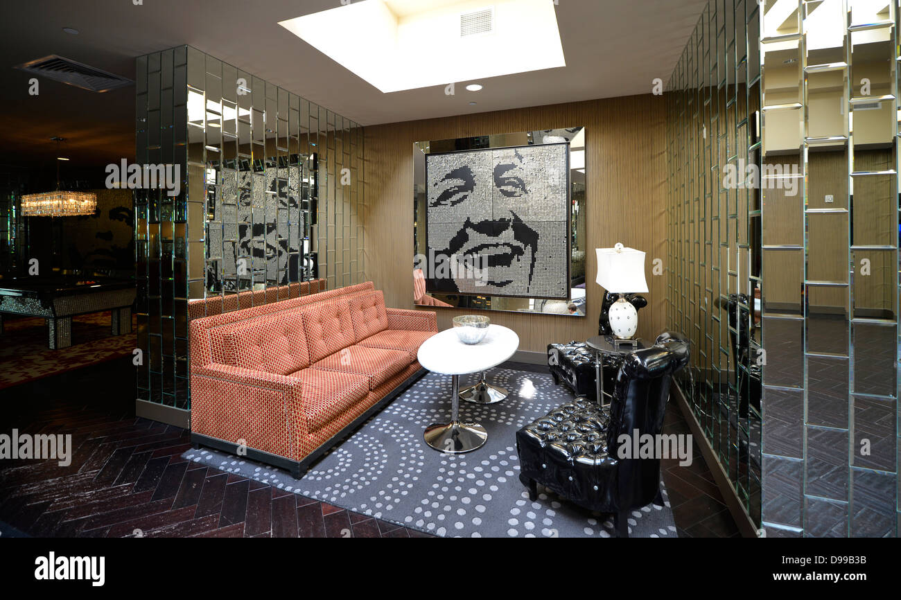 Lobby in the retro look, Riviera Resort & spa hotel, Palm Springs ...