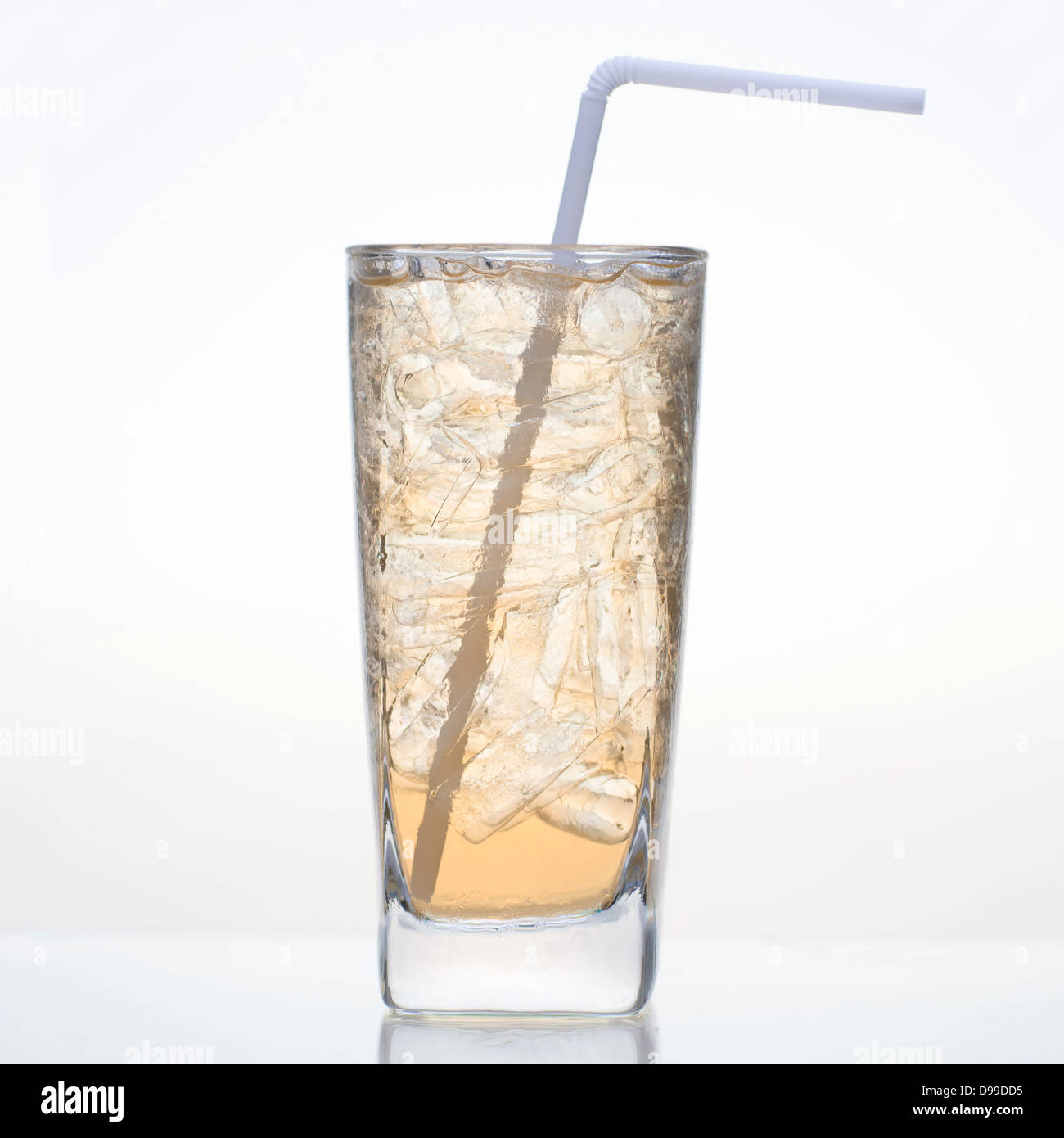 Apple juice a sweet cold drink in glass isolated on white background ...