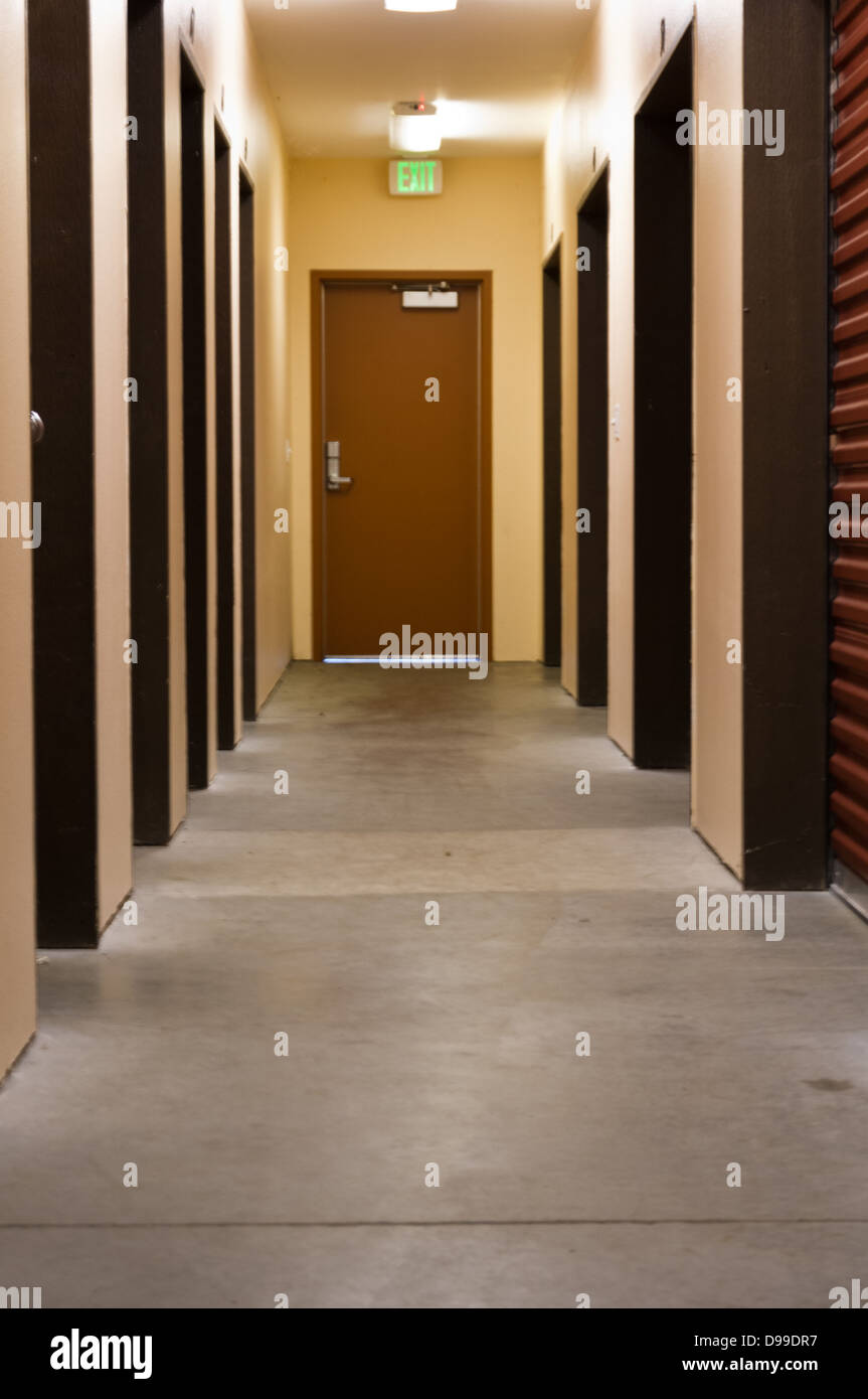A storage locker facility with doors Stock Photo - Alamy
