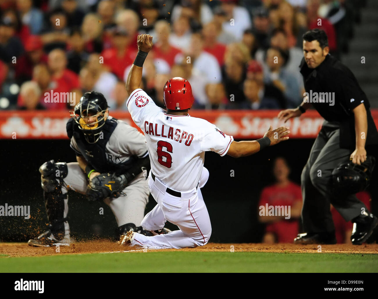 June 14, 2013 Anaheim, CA.Los Angeles Angels third baseman Alberto ...