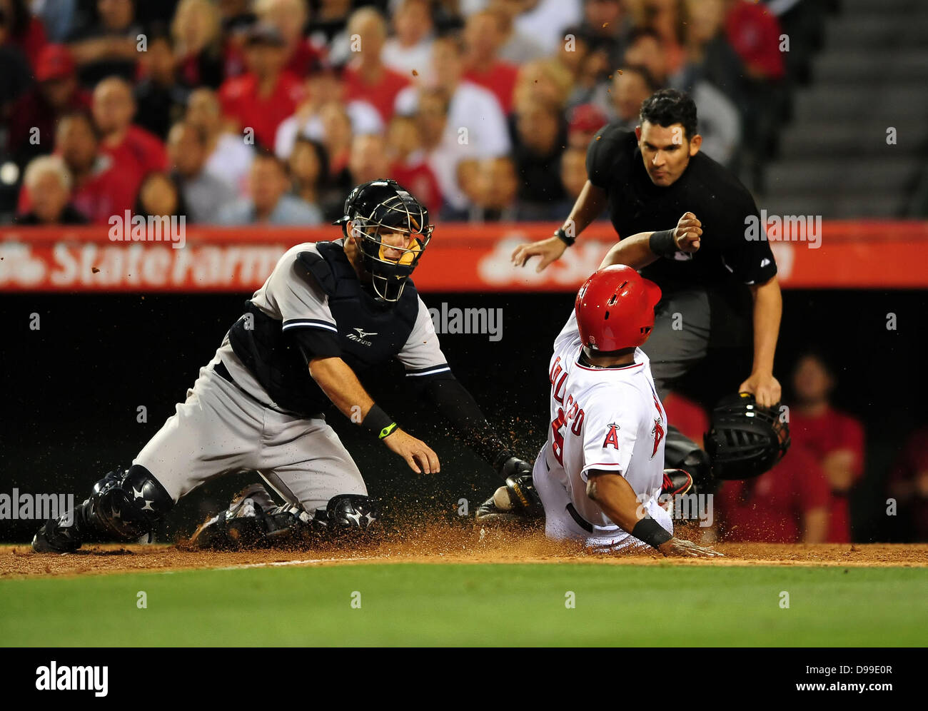 June 14, 2013 Anaheim, CA.Los Angeles Angels third baseman Alberto ...