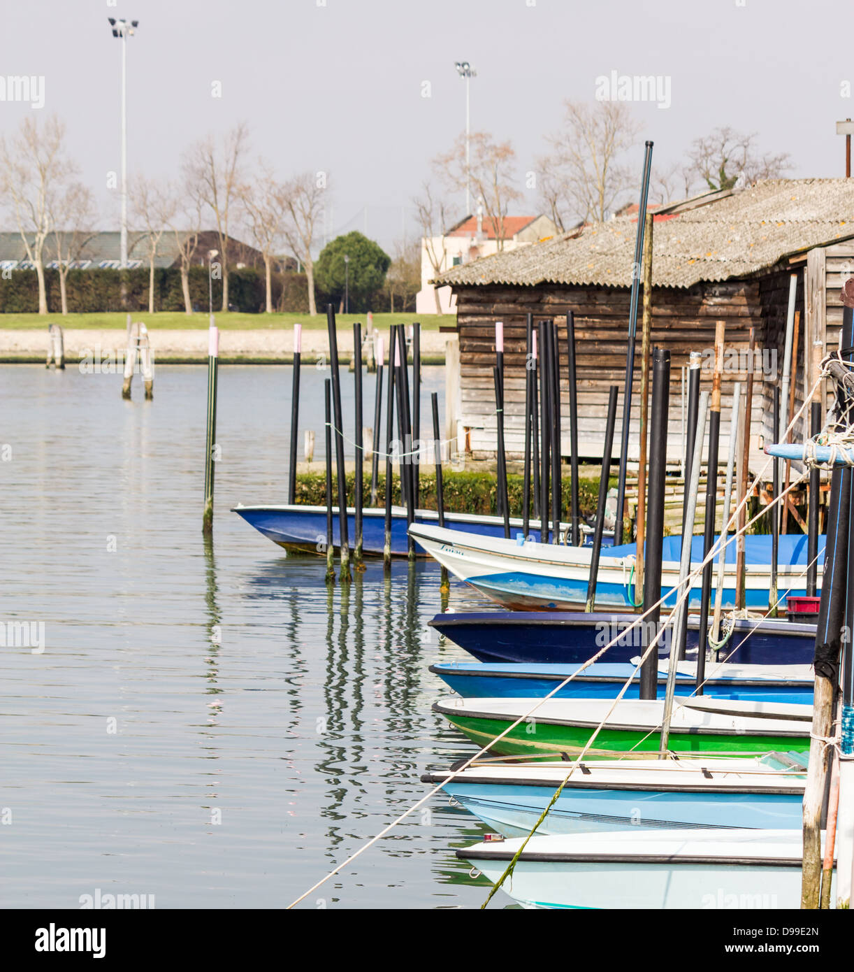 Venice small boats hi-res stock photography and images - Alamy