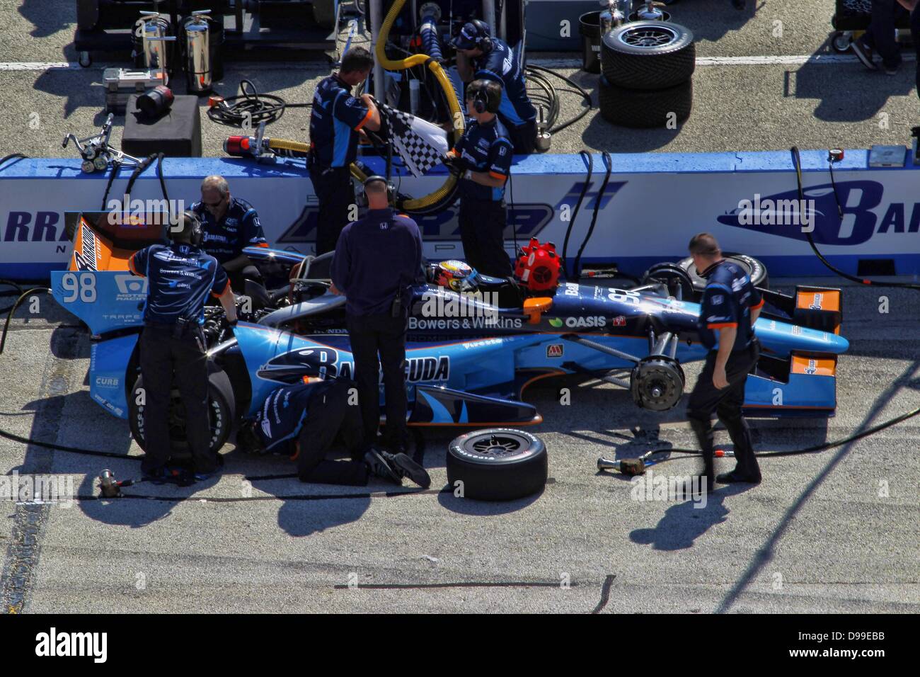 Milwaukee, Wisconsin, USA. 14th June, 2013. Indycar, Round 9, Milwaukee ...