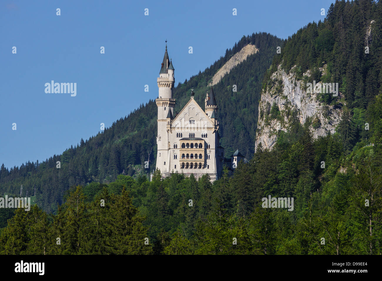 Neuschwanstein Castle, Schwangau near Fuessen, Swabia, Bavaria, Germany ...