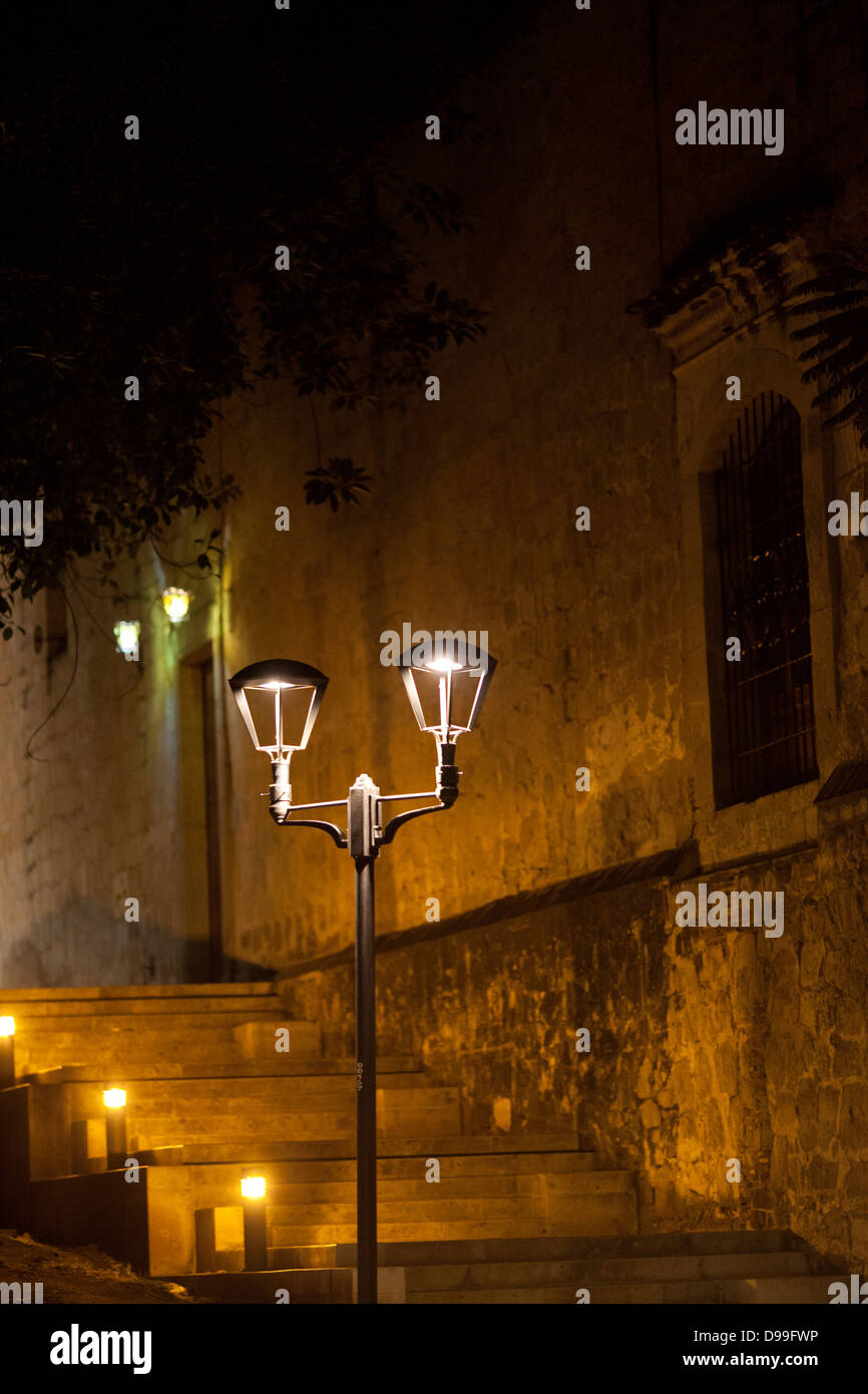 Lamppost Alley Architecture in Oaxaca - Mexico Stock Photo - Alamy