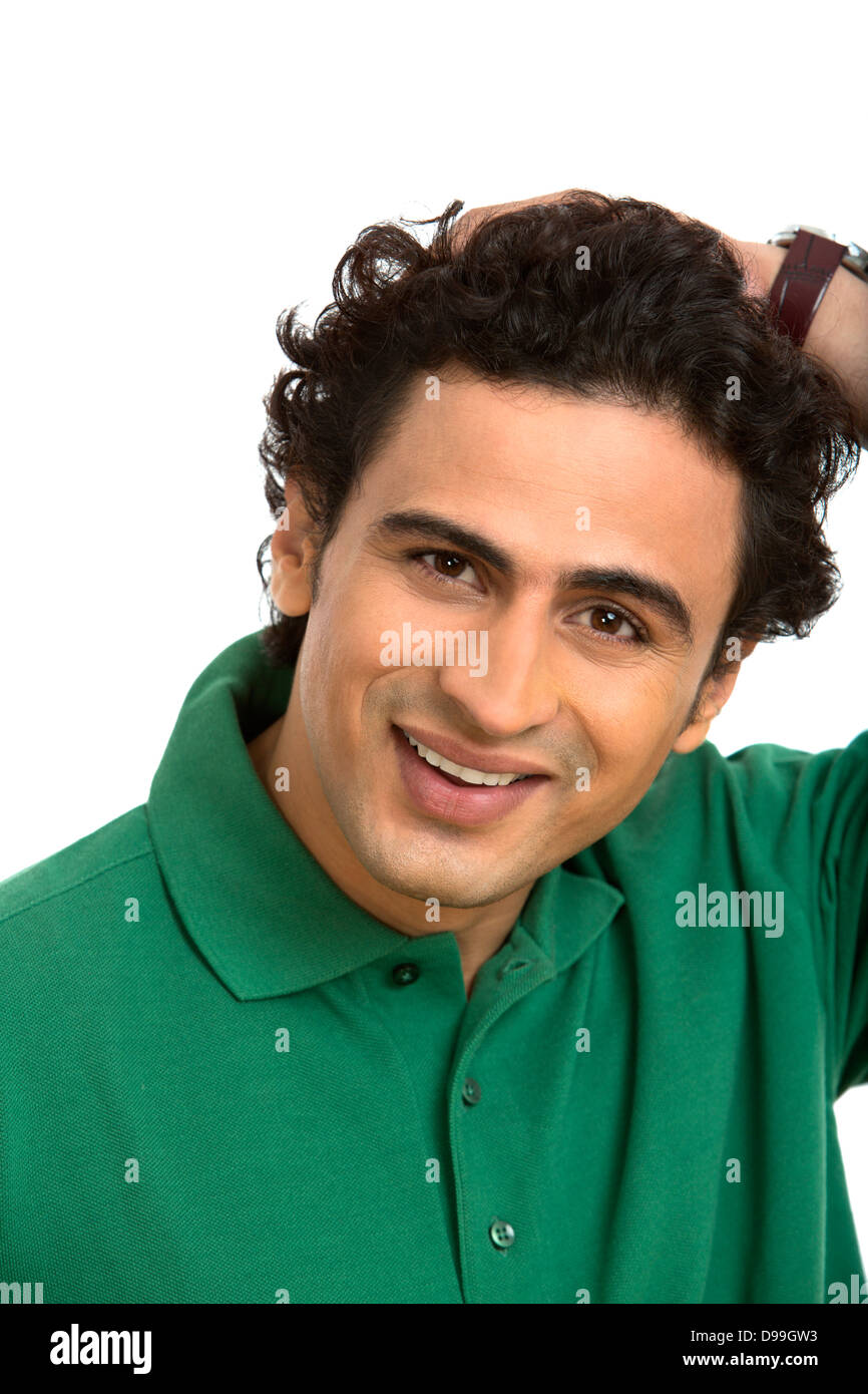Portrait of a man smiling Stock Photo - Alamy