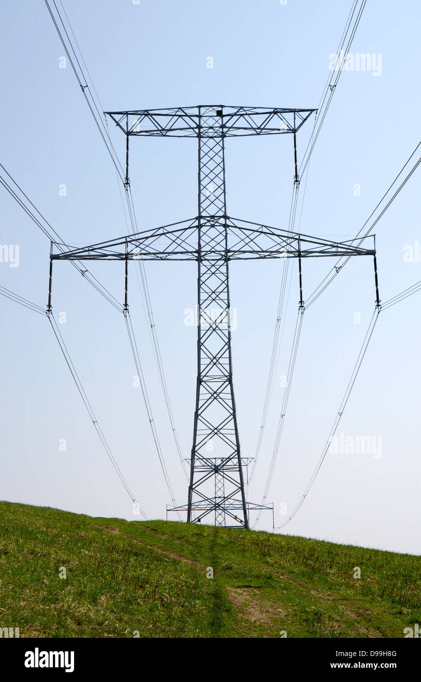 High tension transmission line hi-res stock photography and images - Alamy