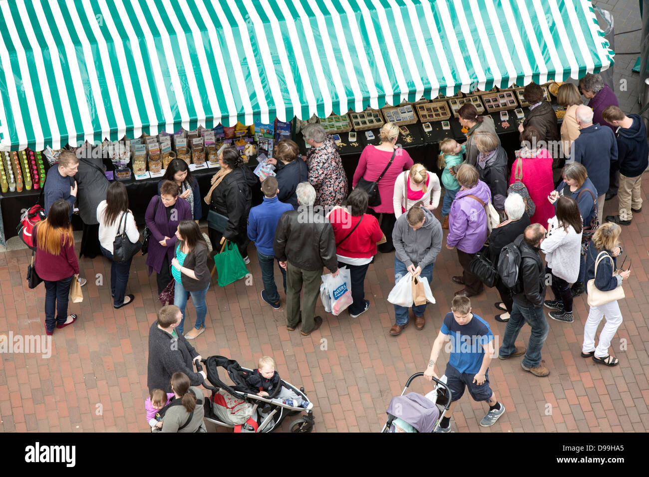 Lowry Theatre and outlet mall plaza area holding a temporary food ...