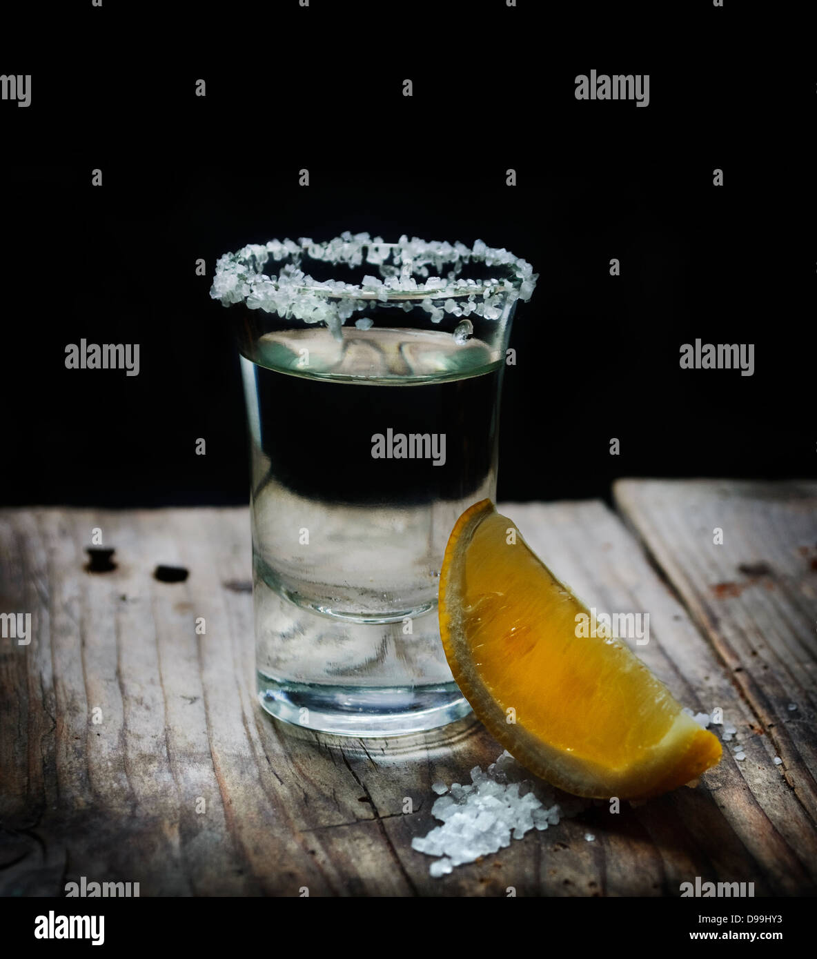 Vodka Shots With Lemon And Salt