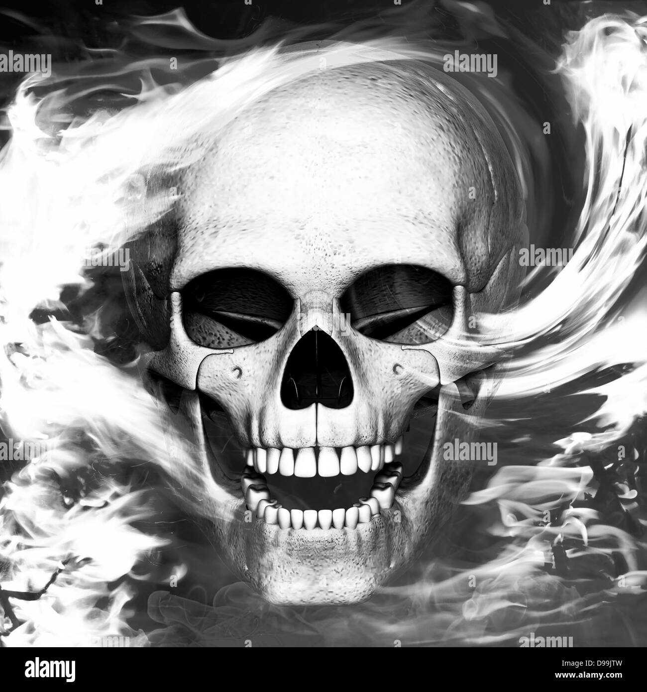 Skull model Black and White Stock Photos & Images - Alamy