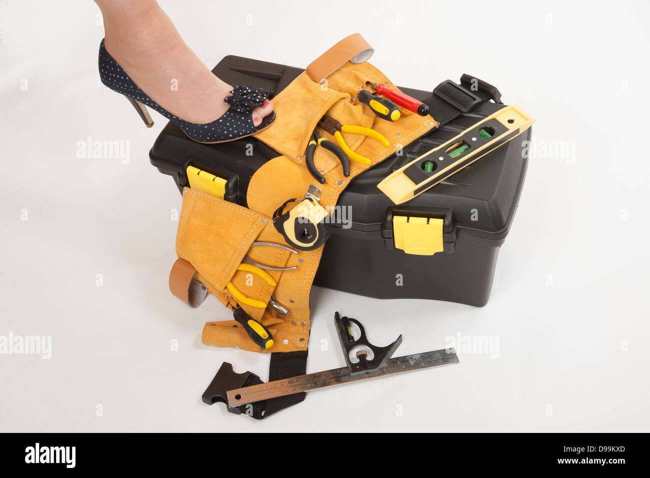 High heel shoe tool box tools hi-res stock photography and images - Alamy