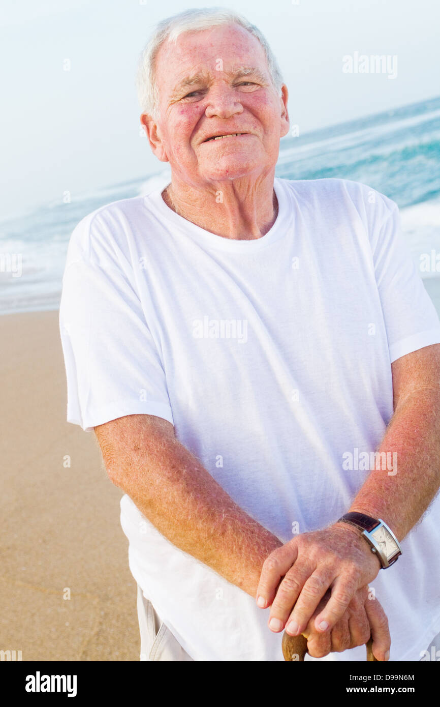 Old man standing at sunset hi-res stock photography and images - Alamy