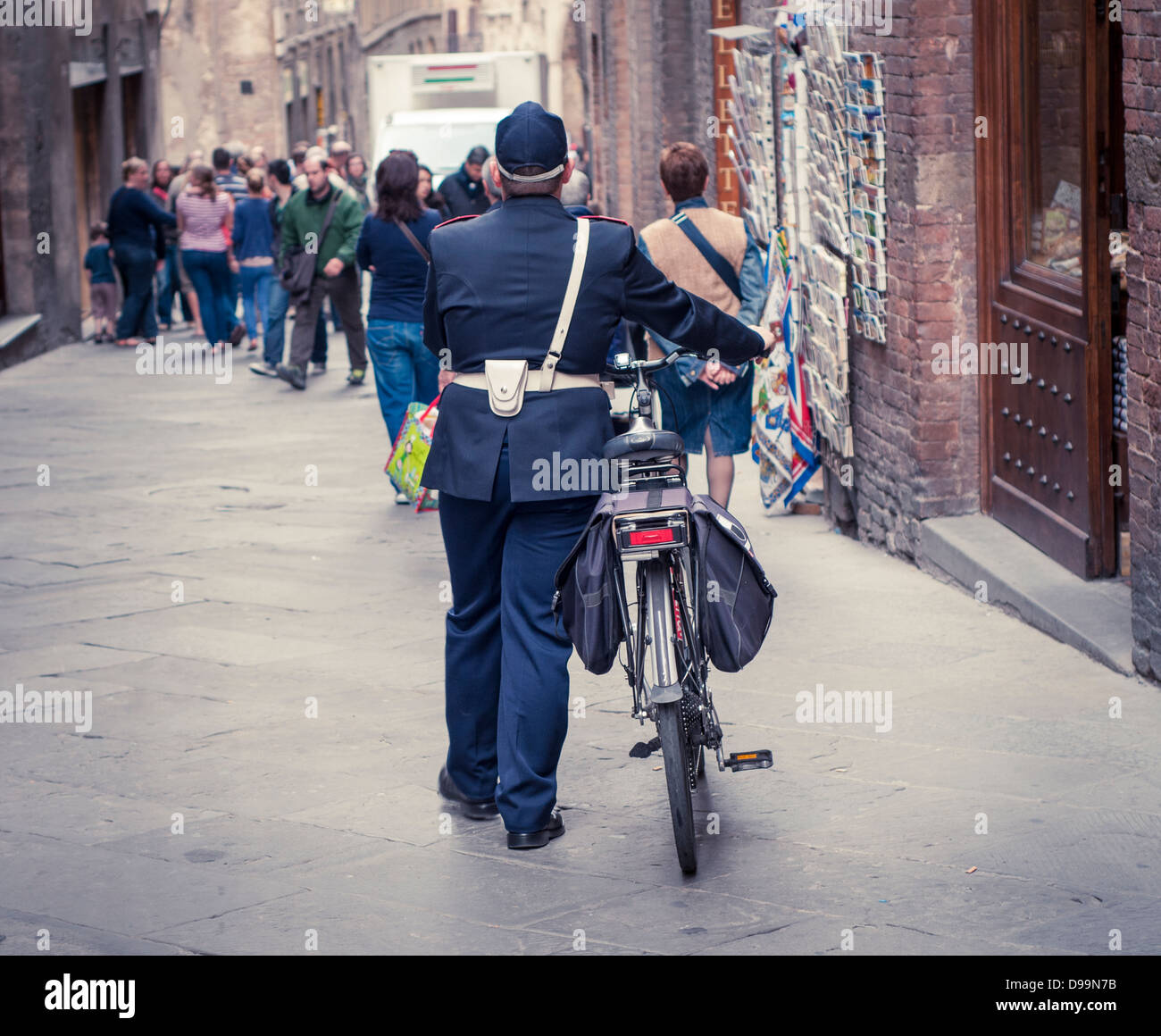 Postman with bicycle hi-res stock photography and images - Alamy