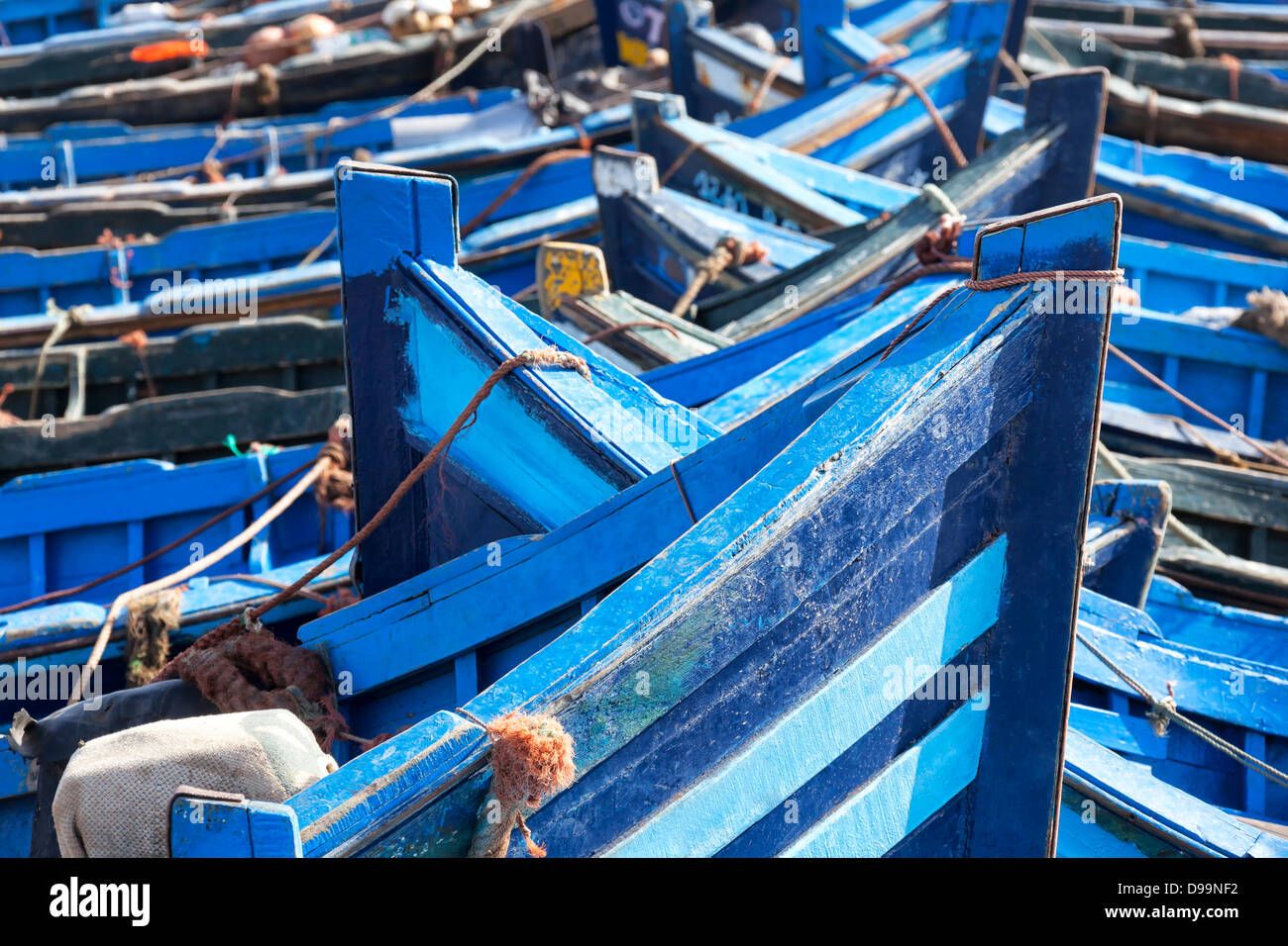 Row colorful fishing boats on hi-res stock photography and images - Alamy