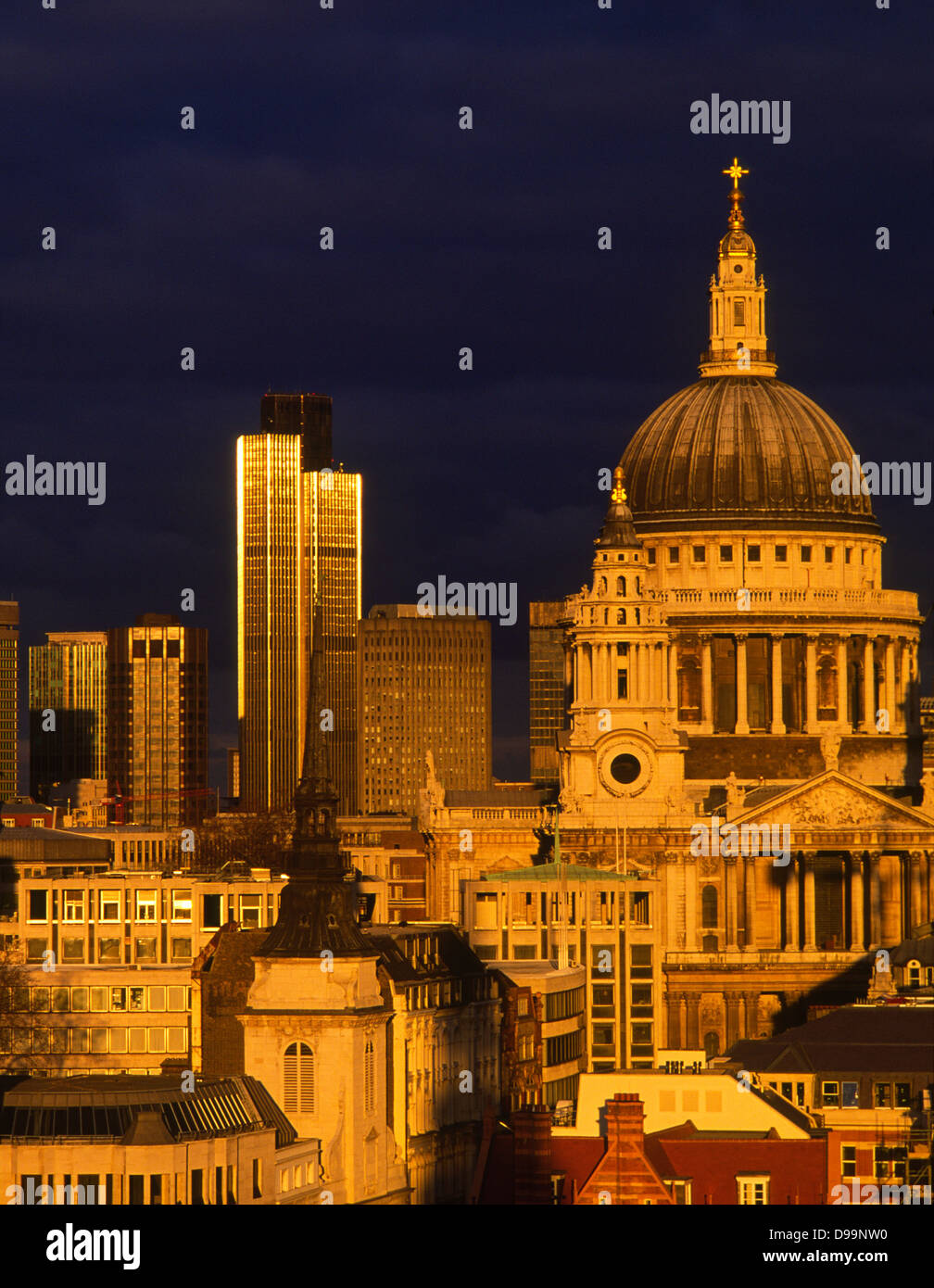 Skyline of the City of London in 1989 with the Natwest Tower and St ...