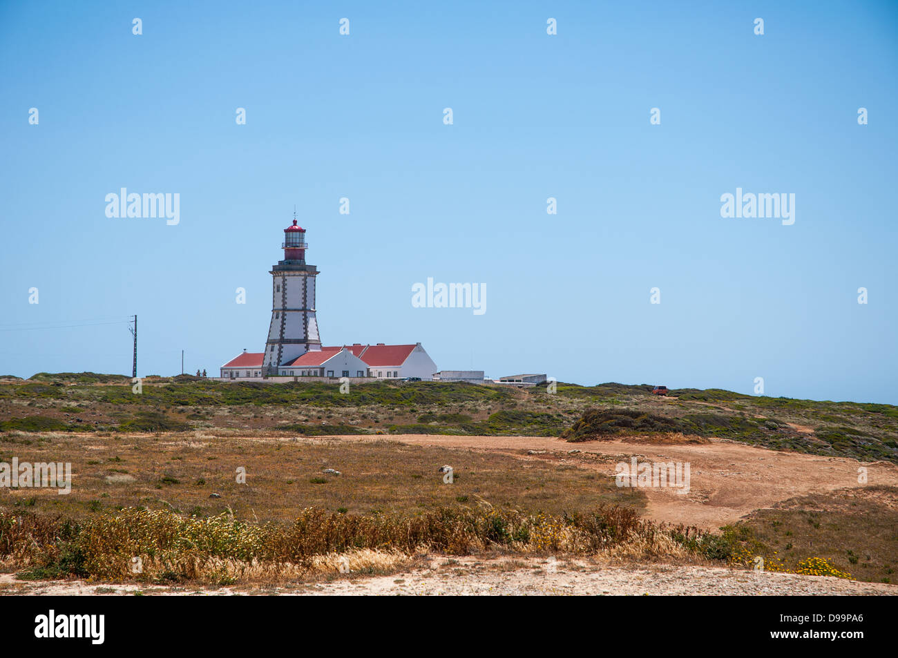 Cape Espichel Lighthouse Stock Photo - Alamy