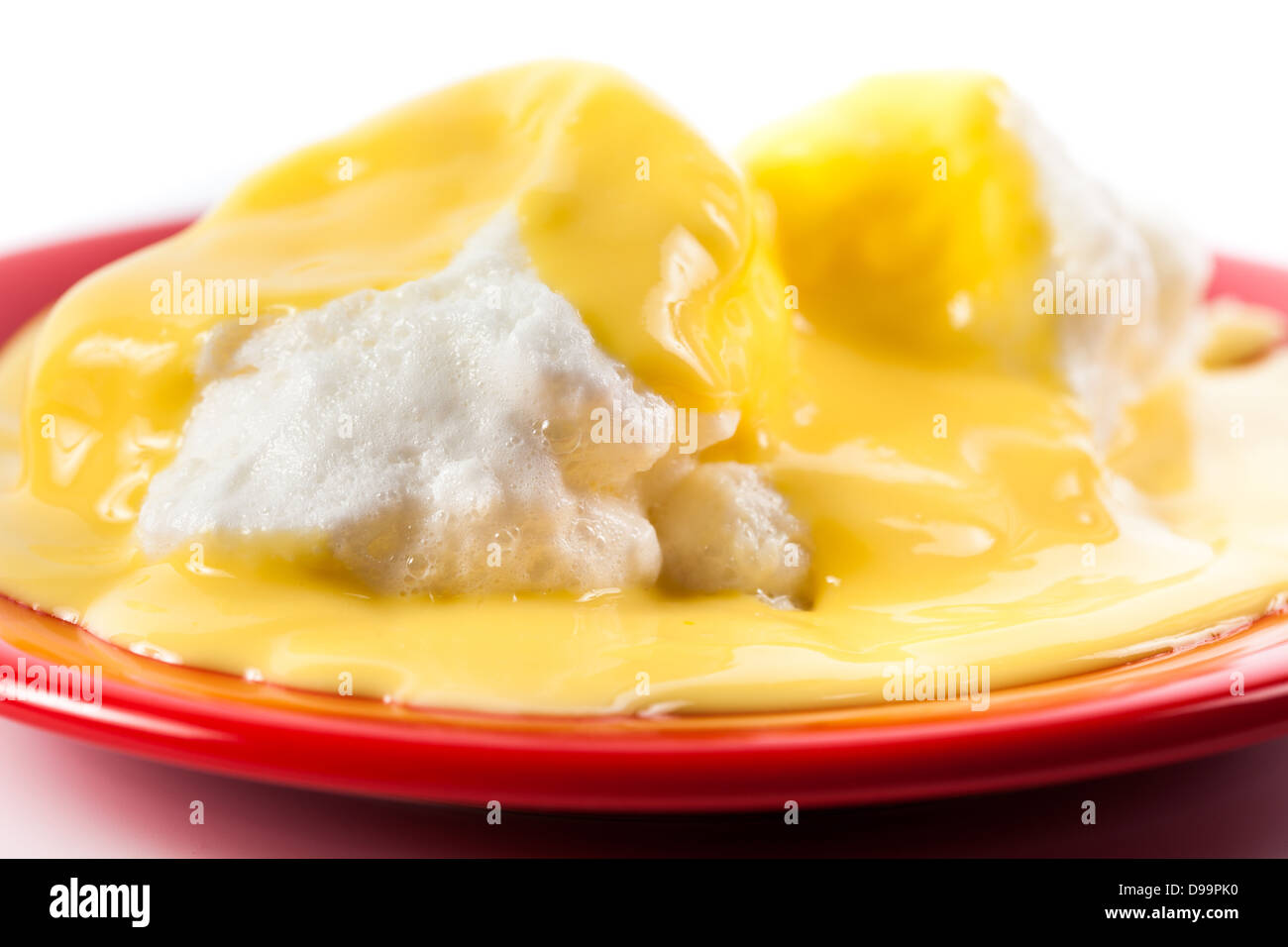 Floating Island, French dessert with custard cream and whipped eggs on ...