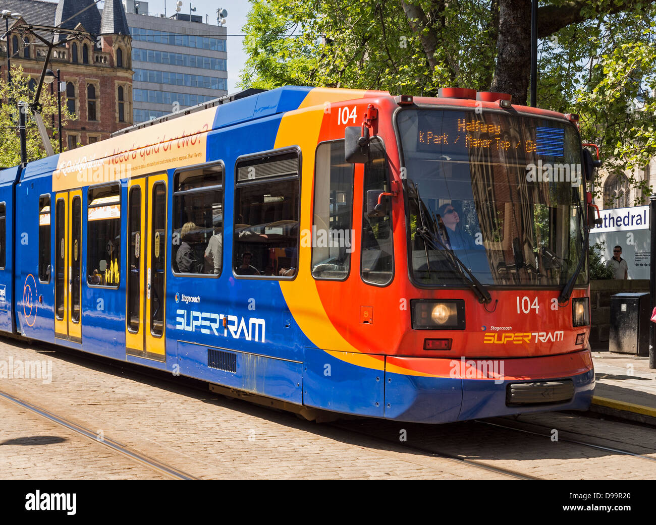 Sheffield supertram hi-res stock photography and images - Alamy