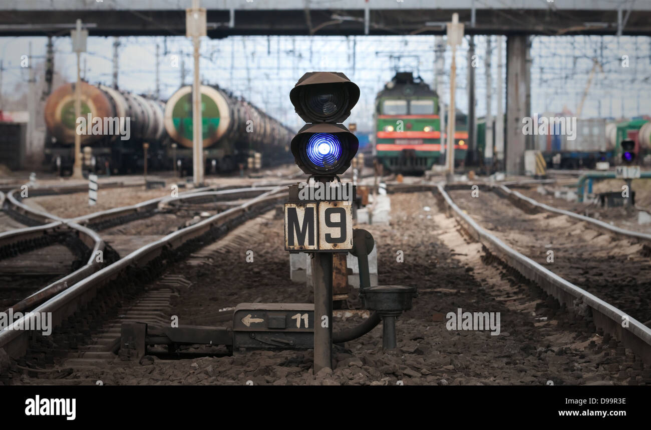 Train Semaphore High Resolution Stock Photography and Images - Alamy