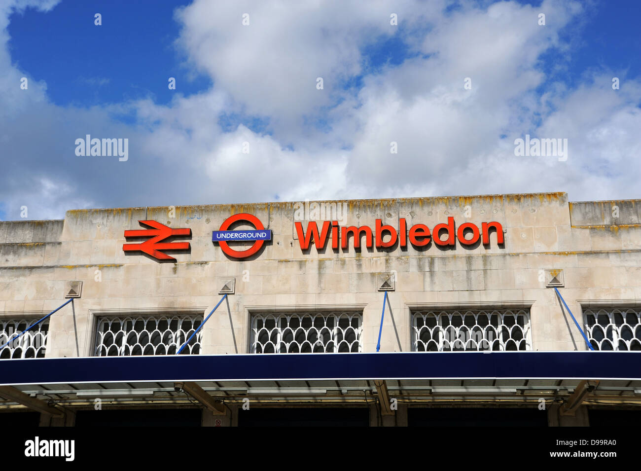 Wimbledon Overground and Underground train station in South West London ...