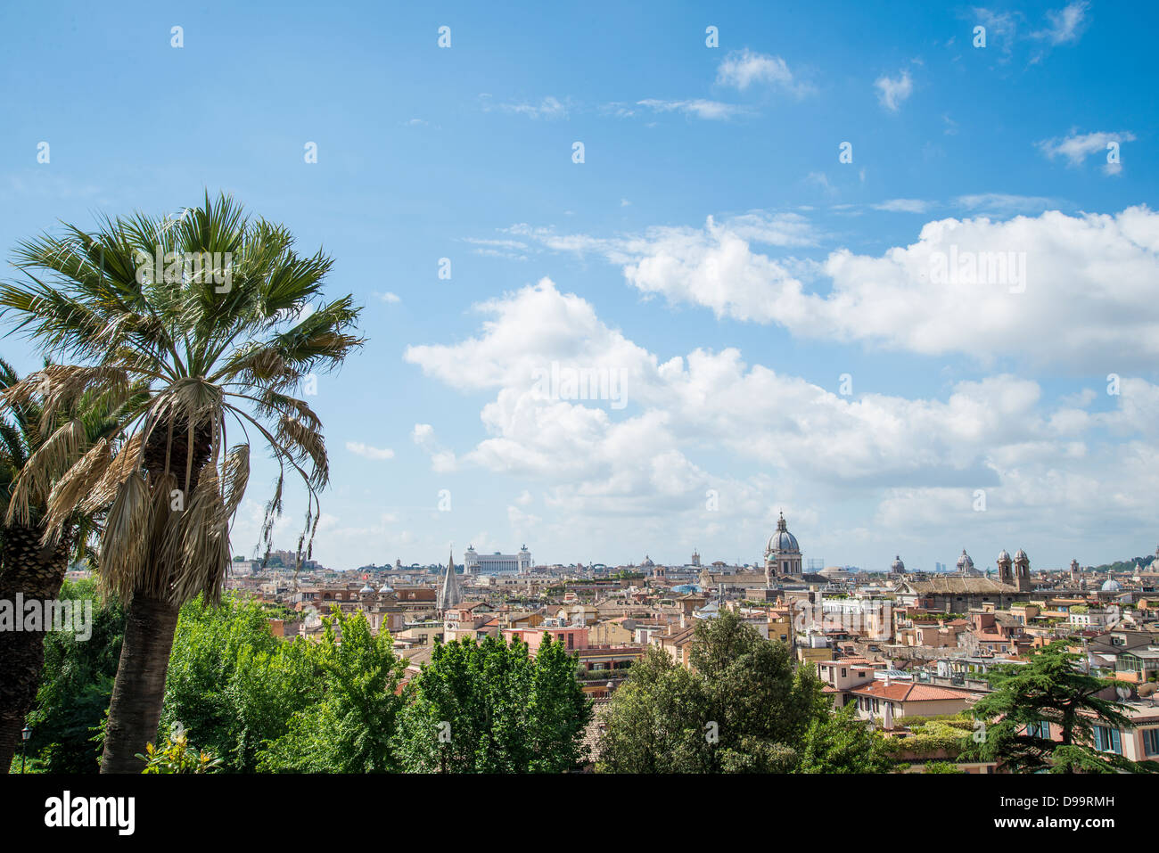 old rome overview st. peter pantheon forum romanum Stock Photo - Alamy