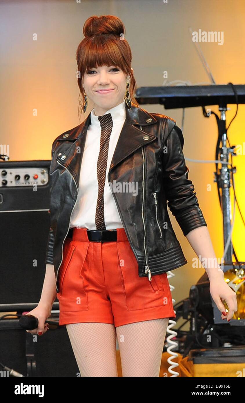 New York, NY. 14th June, 2013. Carly Rae Jepsen on stage for Good ...