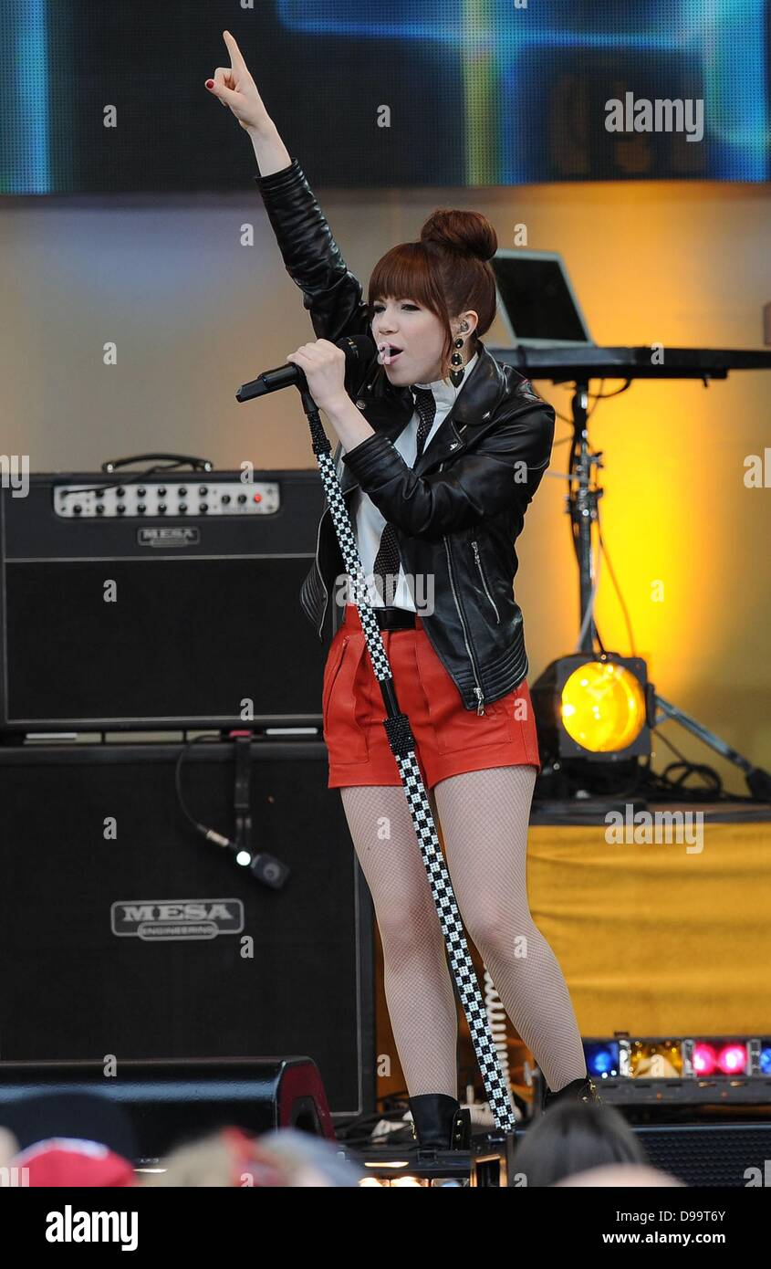 New York, NY. 14th June, 2013. Carly Rae Jepsen on stage for Good ...