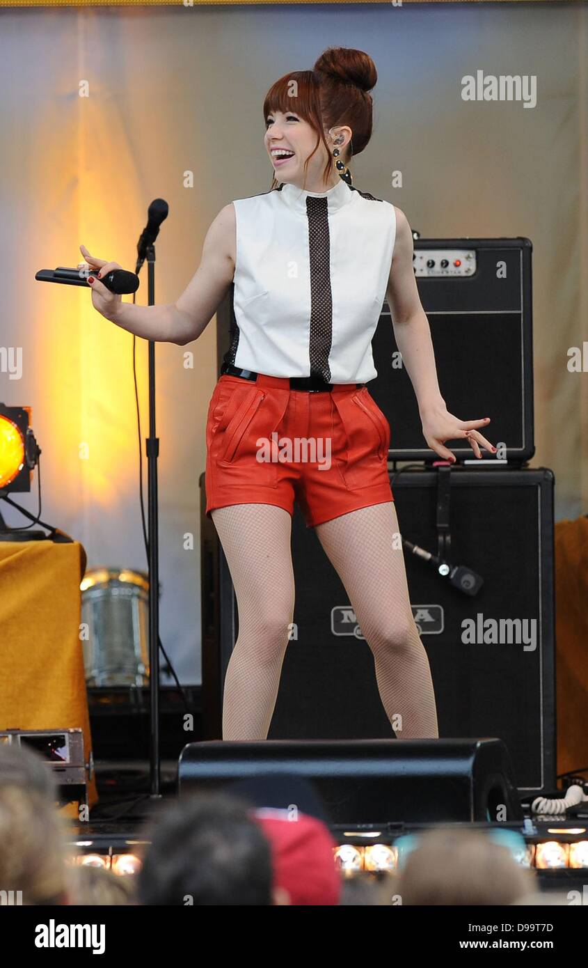 New York, NY. 14th June, 2013. Carly Rae Jepsen on stage for Good ...