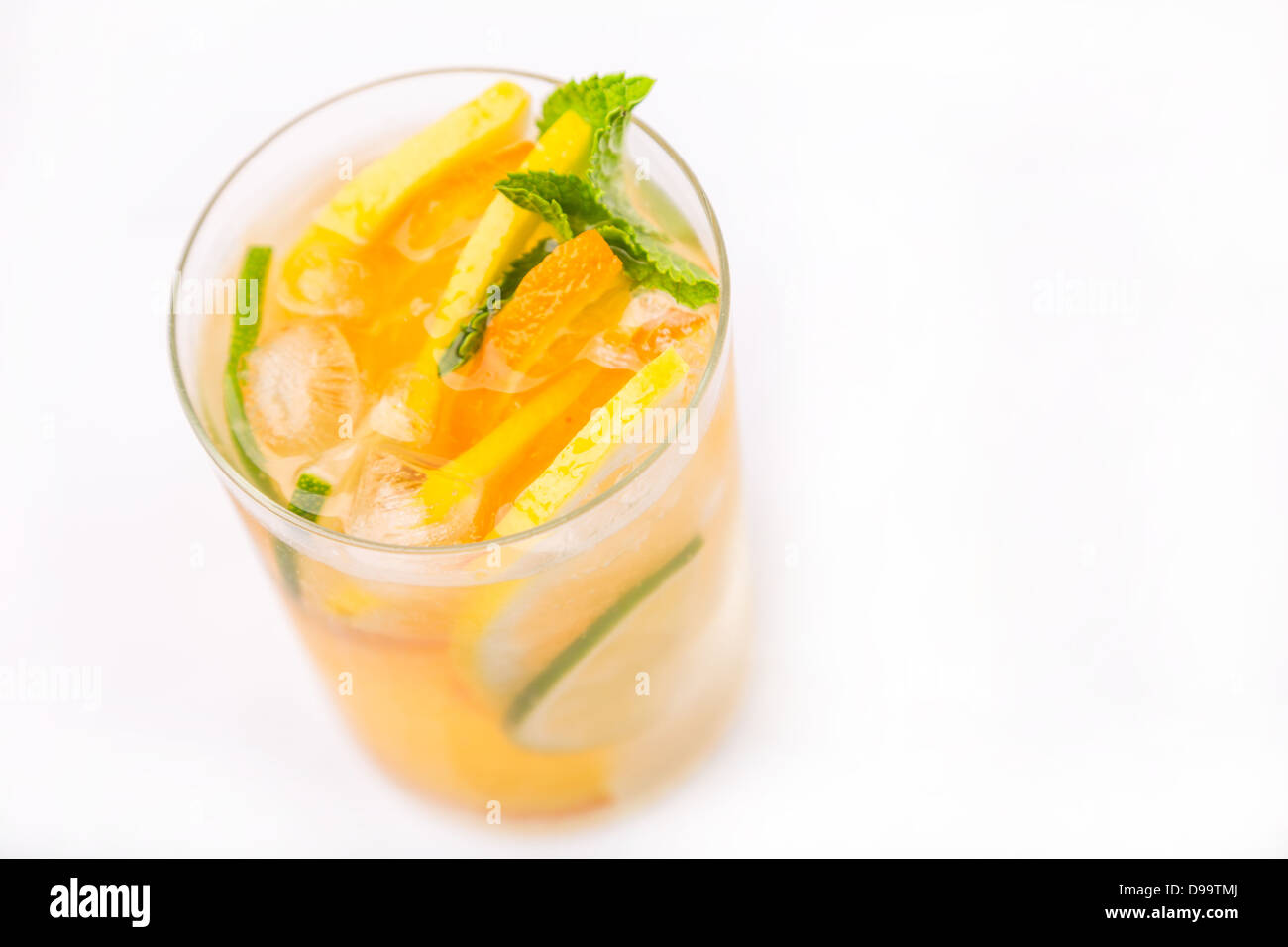 Fresh lemon cocktail in Cut Out Stock Images & Pictures - Alamy