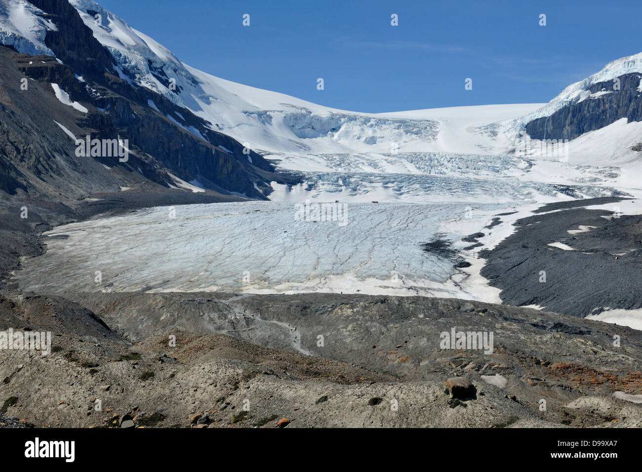 Columbia Icefields- toe of Athabasca Glacier Jasper National Park ...