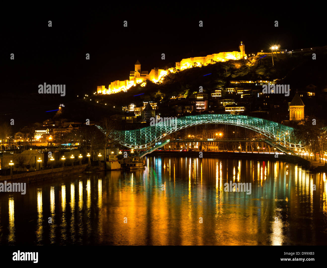 Peace bridge at night hi-res stock photography and images - Alamy