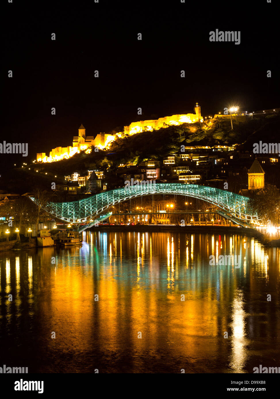 Peace bridge at night hi-res stock photography and images - Alamy