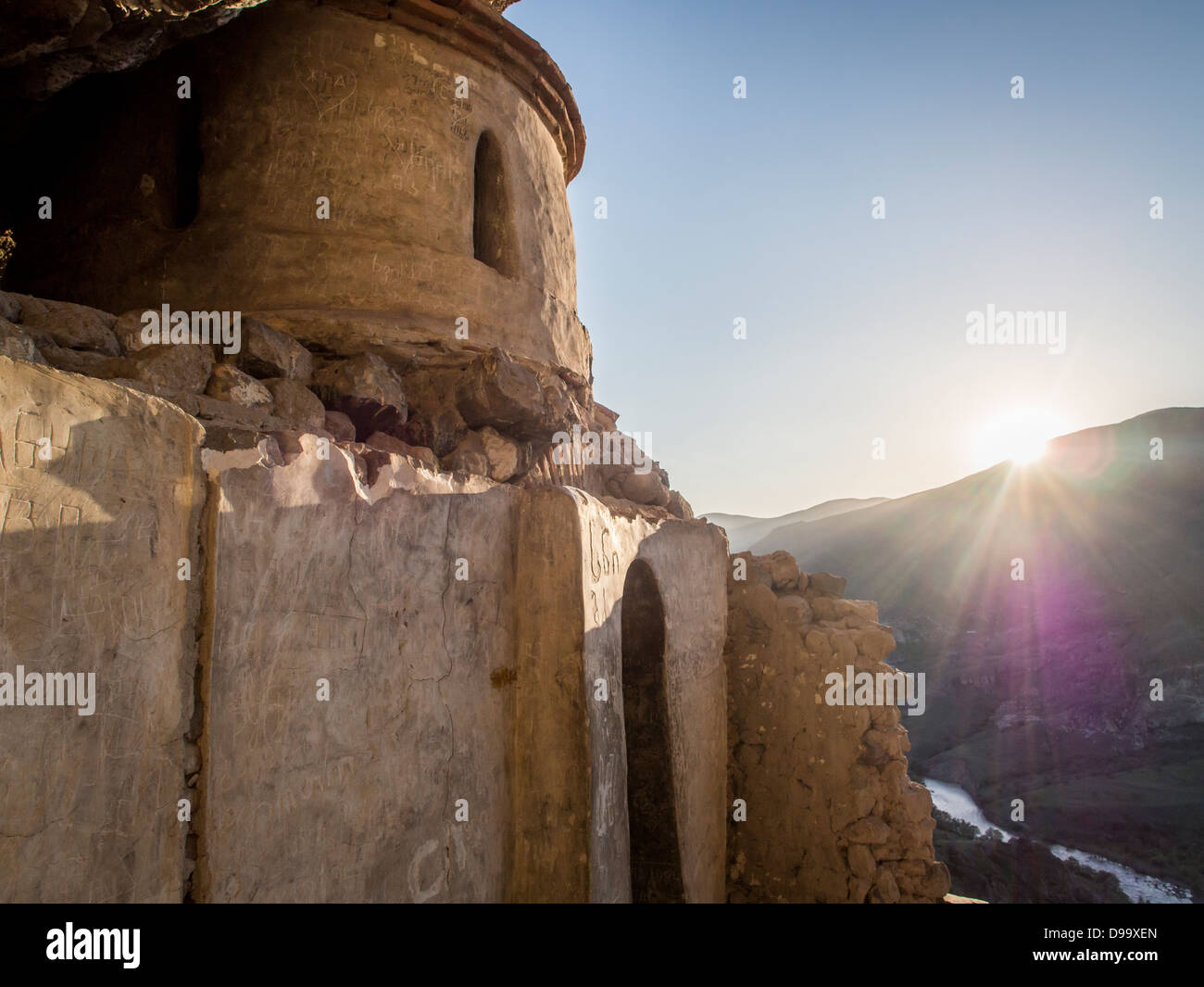 The chapel of the Vanis Kvabebi cave monastery in Samtskhe-Javakheti ...
