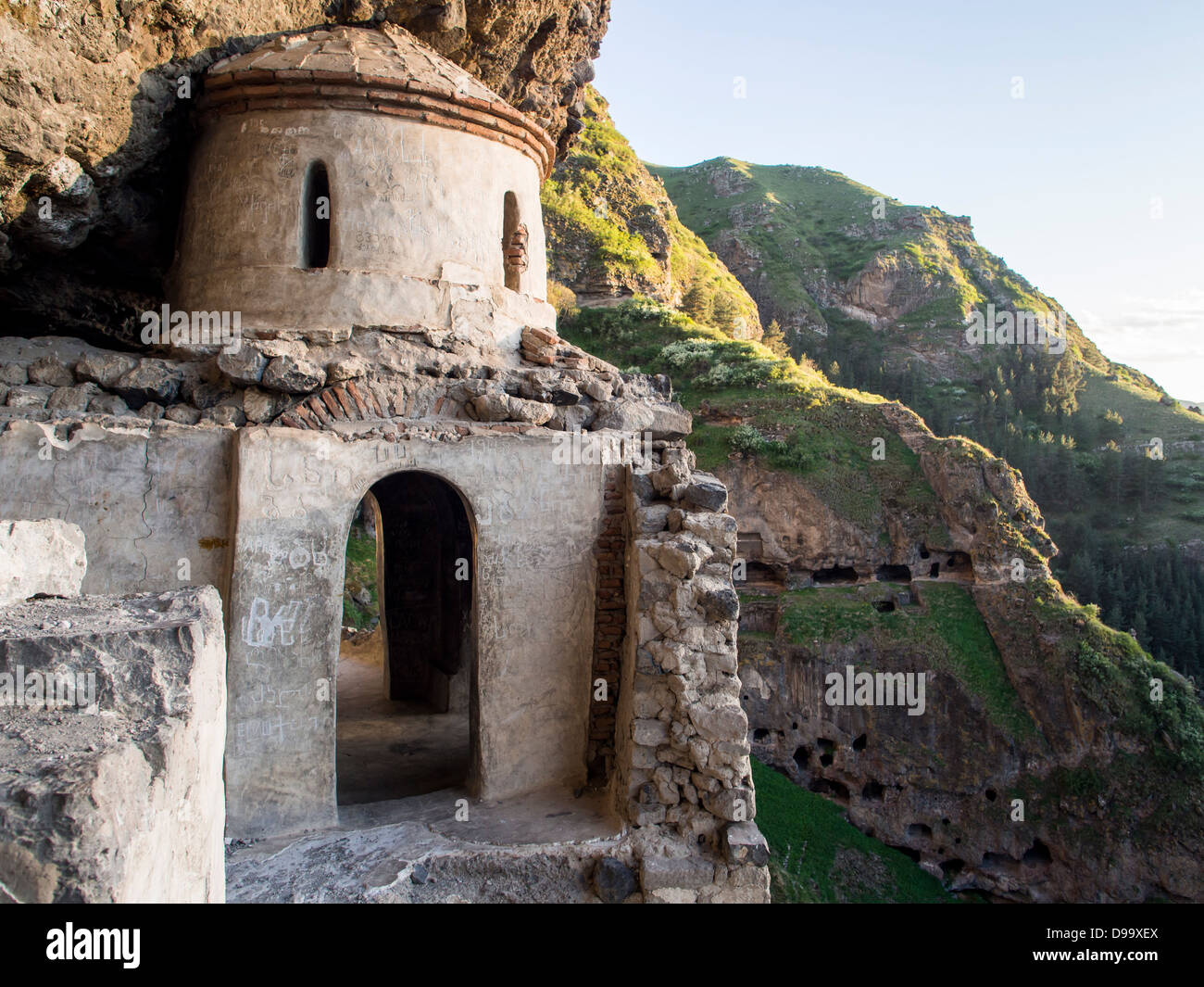 The chapel of the Vanis Kvabebi cave monastery in Samtskhe-Javakheti ...