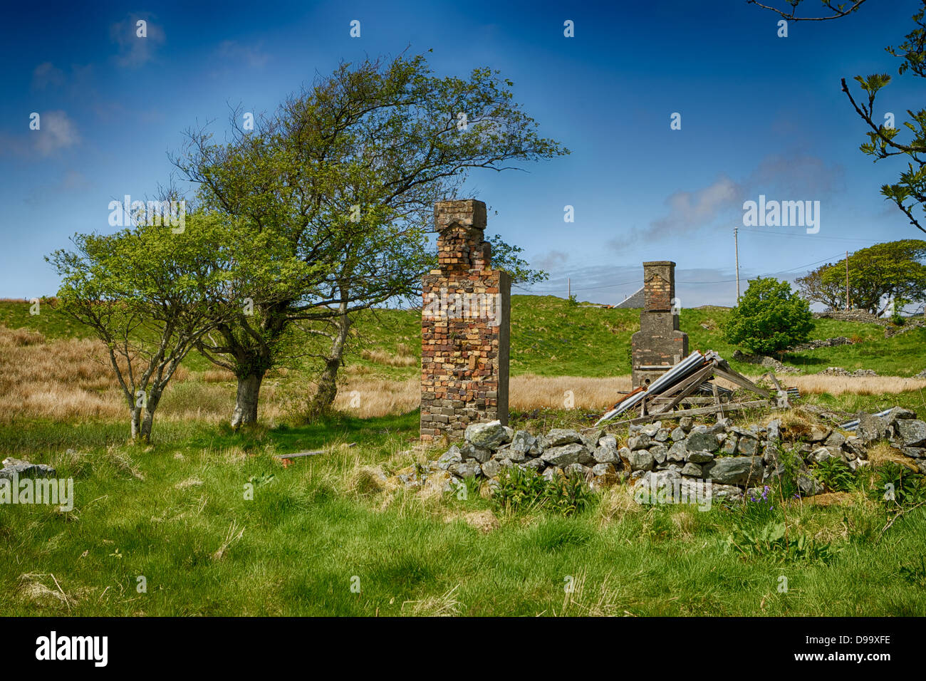 Derelict building on Islay Stock Photo - Alamy