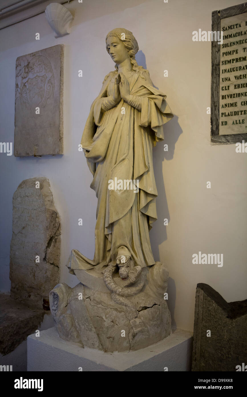 A statue in the Museum Comunale A. Cordici in Erice, Sicily Stock Photo ...