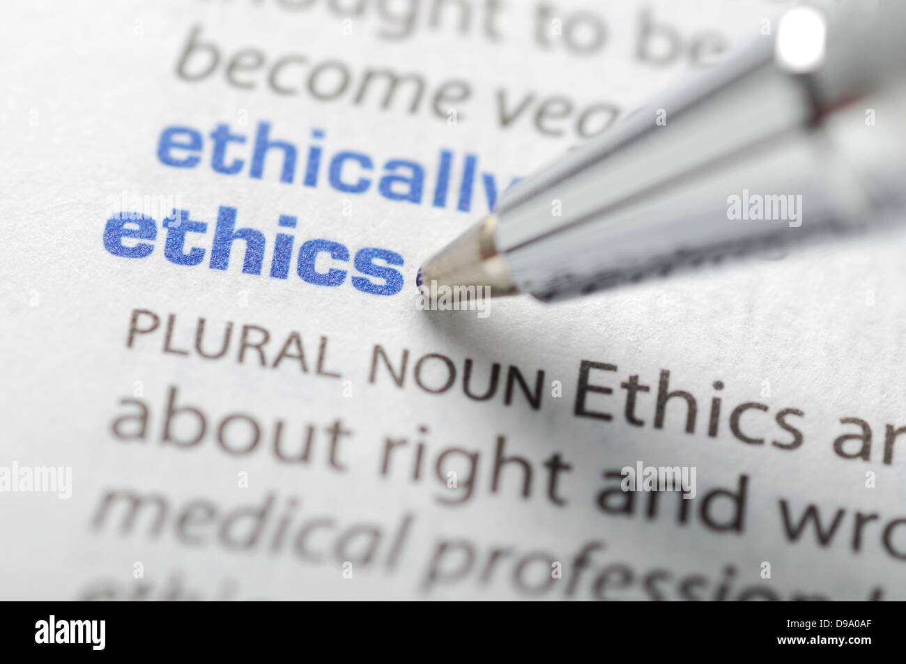 Ethics hi-res stock photography and images - Alamy