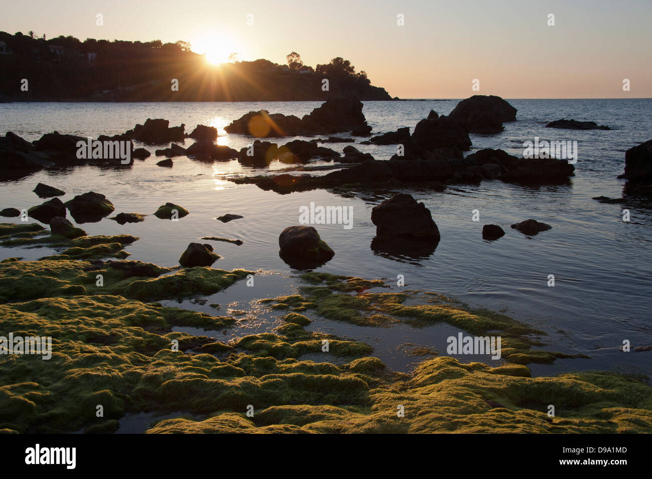 Sunset, Cefalu, Sicily, Italy, Province Palermo , Sonnenuntergang ...