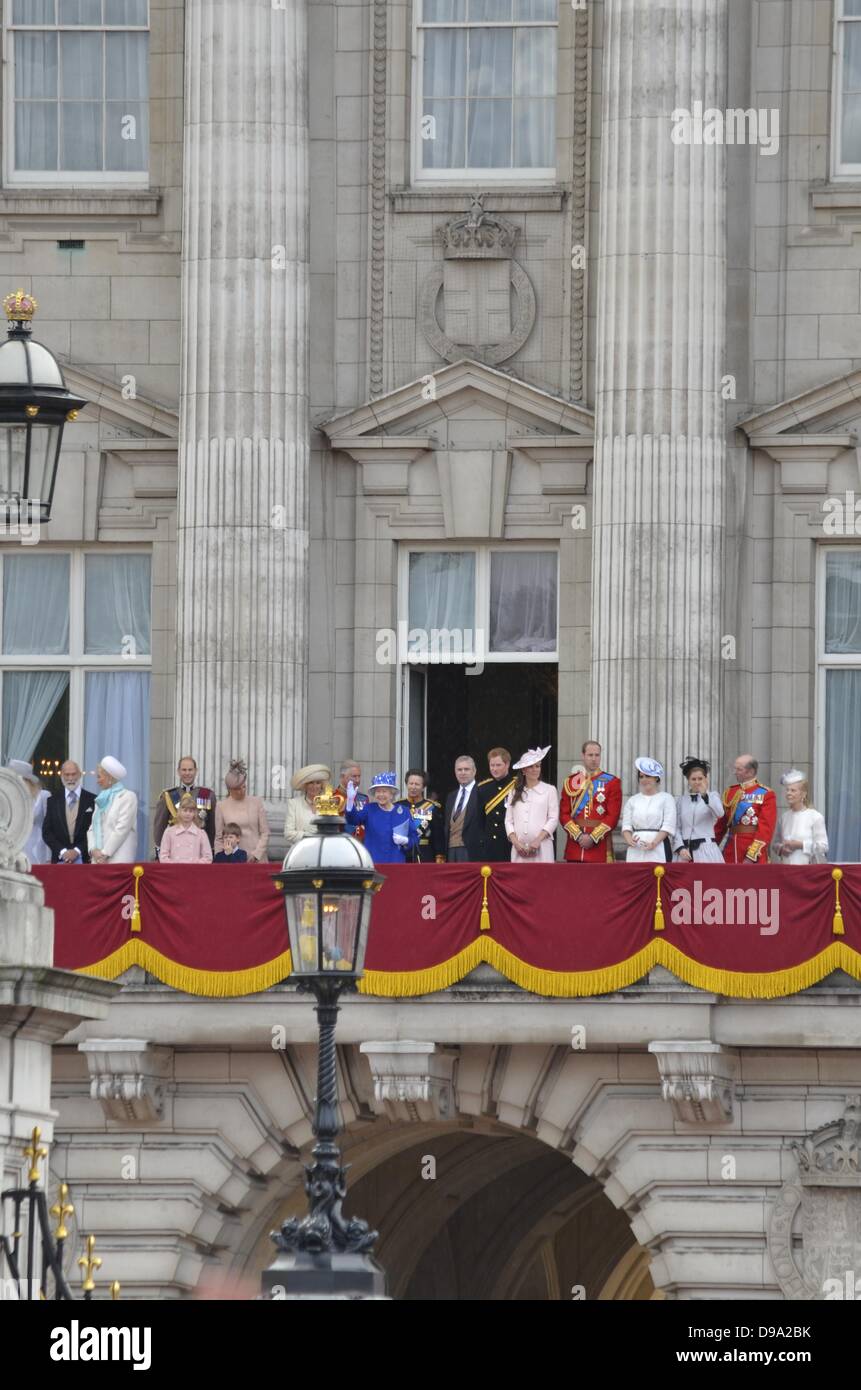 London, UK. 15th June 2013. The Trooping Colour Parade in London ...