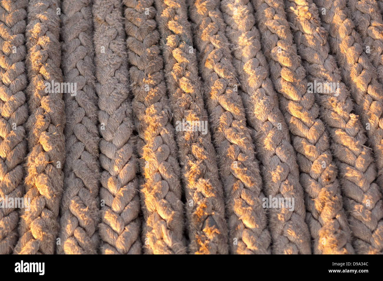 Braided rope lying next to each other in parallel Stock Photo - Alamy