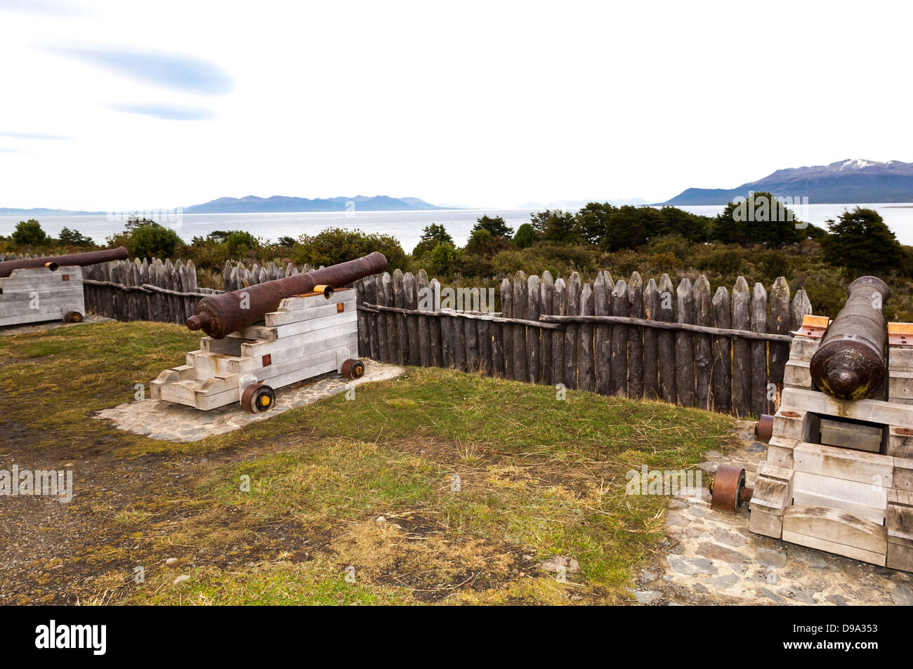 Wooden structures at the southernmost fort on the south american ...