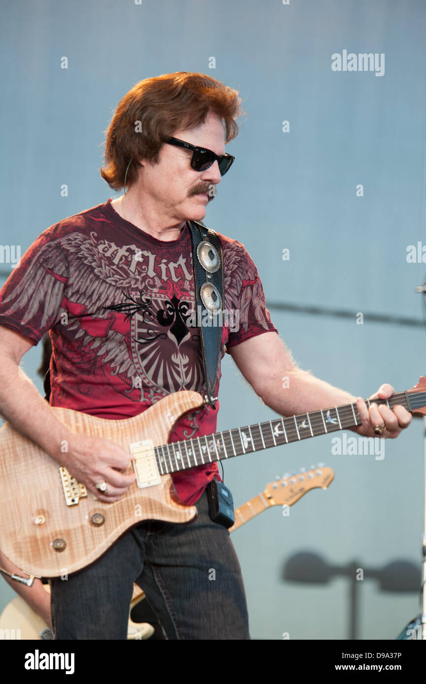 Lincoln, CA, USA. 14th June, 2013. Tom Johnston of The Doobie Brothers ...