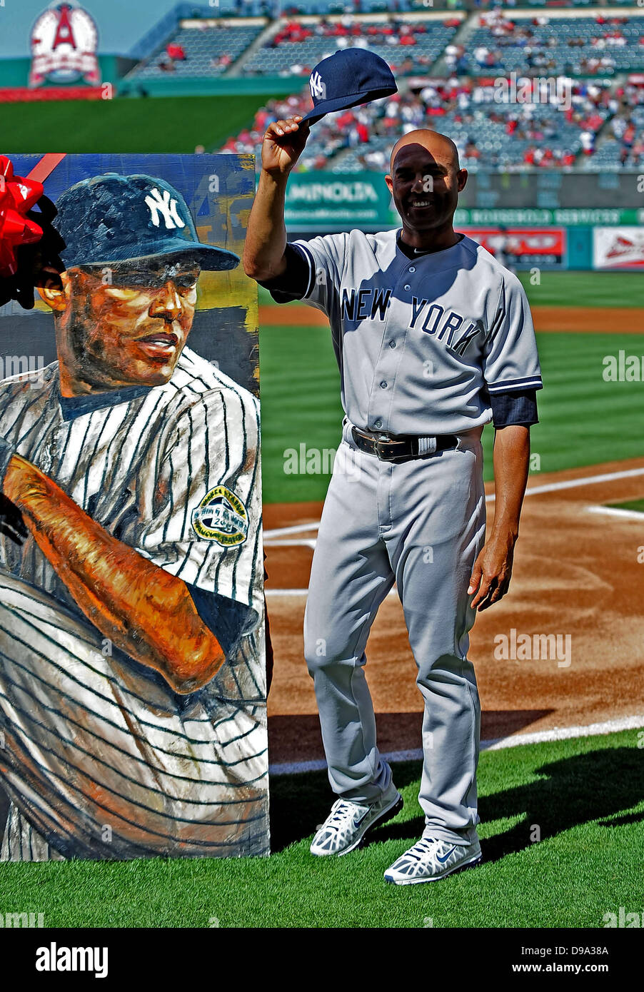 Anaheim, CA, USA. 15th June, 2013. A portrait of New York Yankees ...