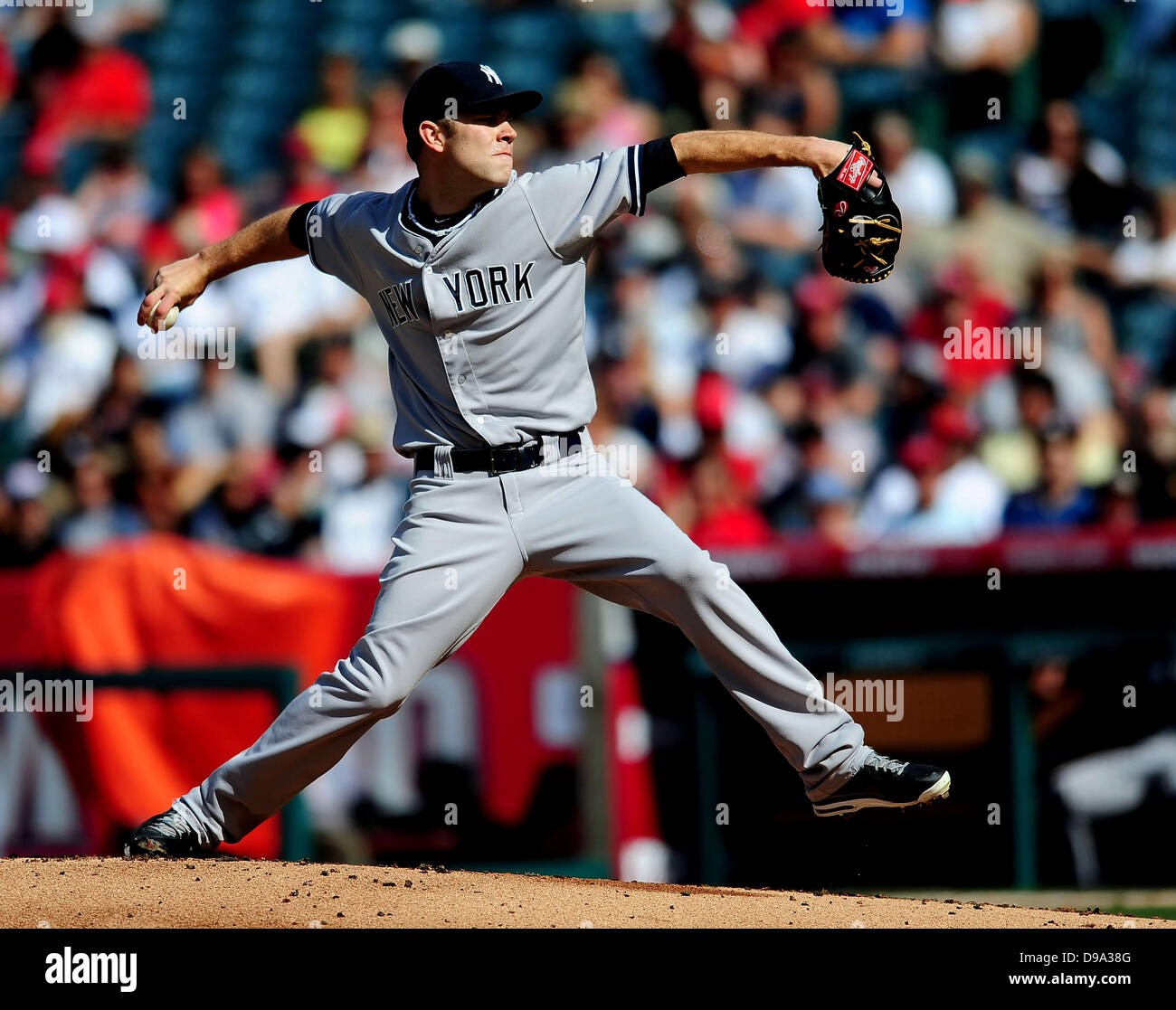 Anaheim, CA, USA. 15th June, 2013. New York Yankees starting pitcher ...